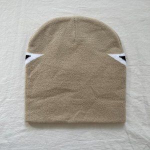 Accessories | Y2k 200s Grunge Punk Beige Star Design Beanie | Poshmark